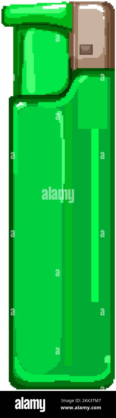 smoke lighter fire cartoon vector illustration Stock Vector Image & Art ...