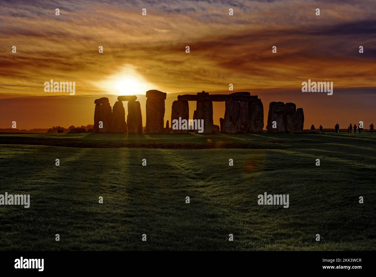 Sunset at Stonehenge Stock Photo - Alamy