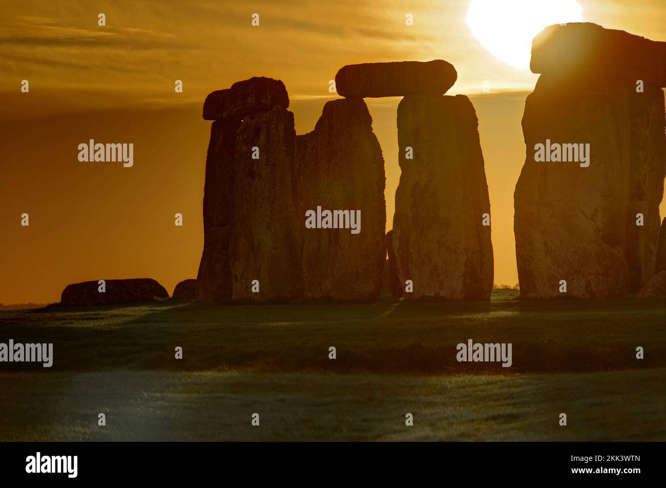 Sunset at Stonehenge Stock Photo - Alamy