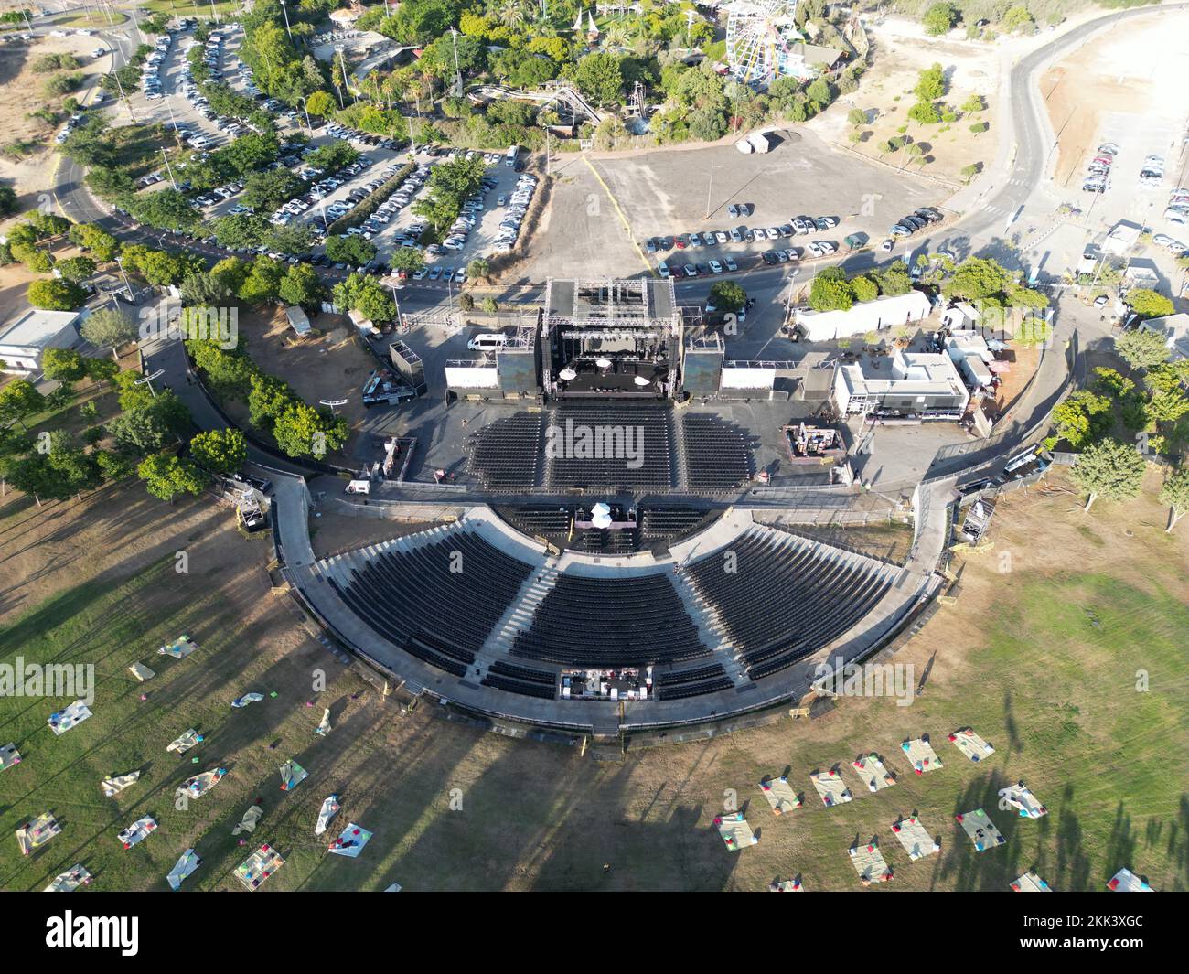 Concert outdoors stage aerial hi-res stock photography and images - Alamy