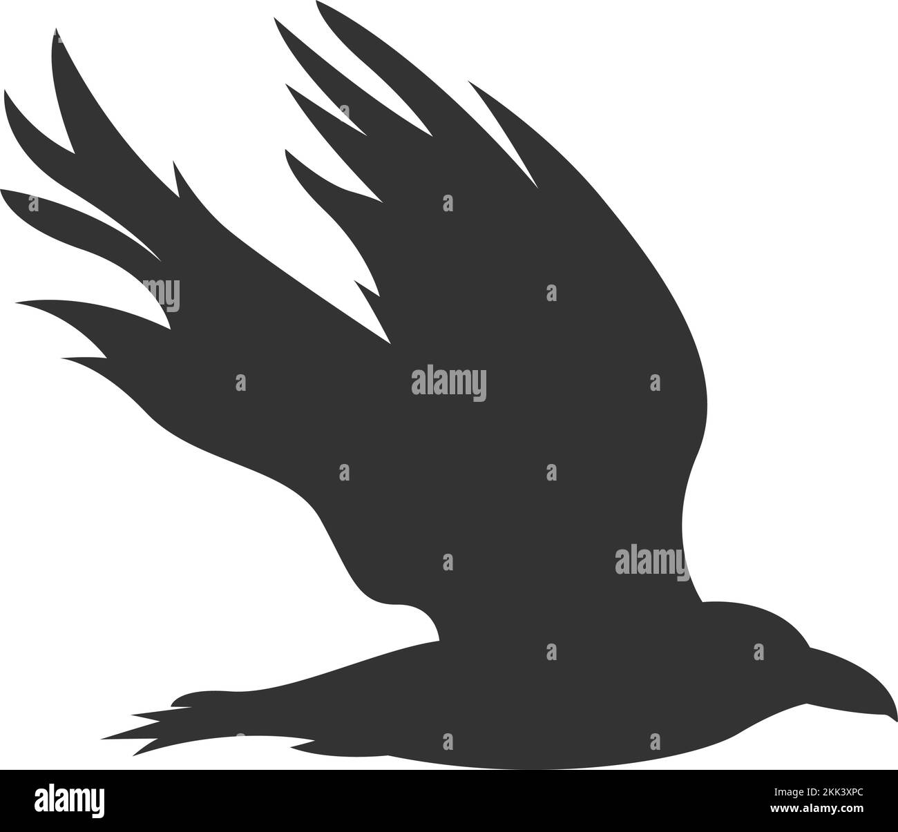 Raven logo icon design illustration vector Stock Vector Image & Art - Alamy
