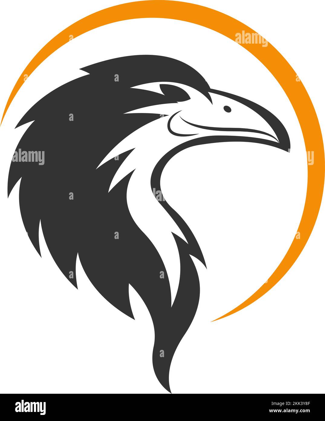 Raven logo icon design illustration vector Stock Vector Image & Art - Alamy