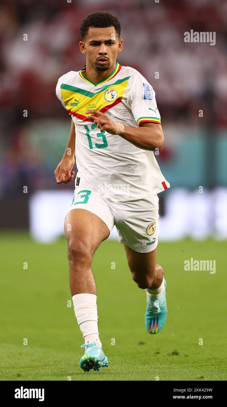 Doha, Qatar, 25th November 2022. Iliman N'Diaye of Senegal in action ...