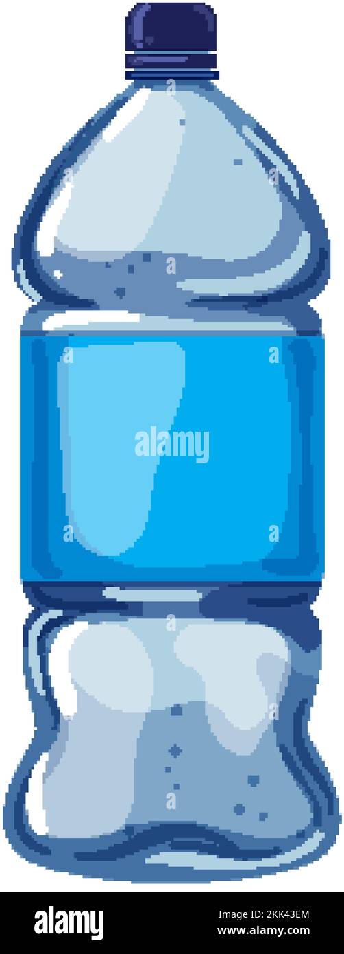 clean mineral water bottle cartoon vector illustration Stock Vector ...