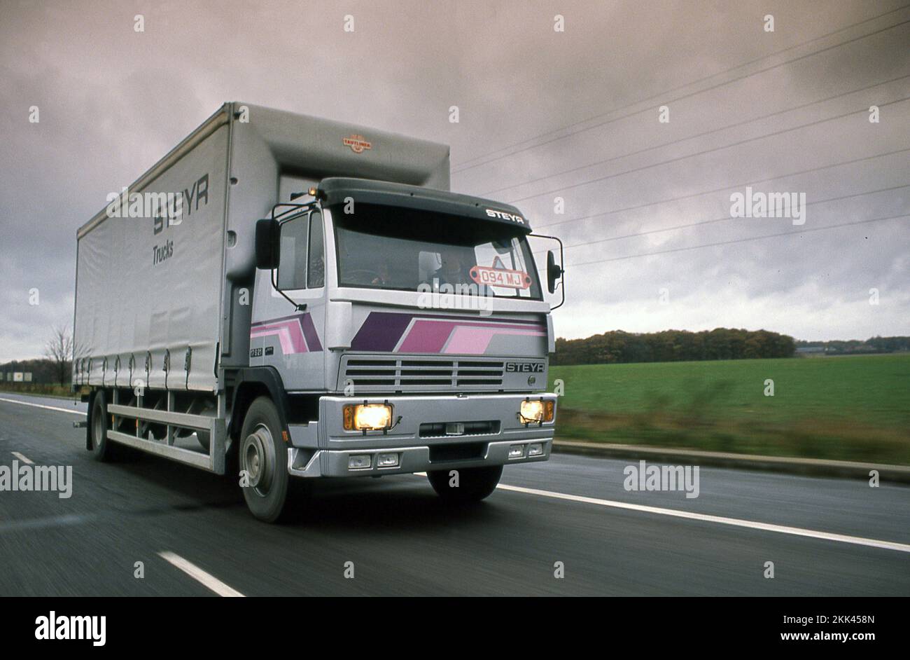 Steyr curtainsider truck hi-res stock photography and images - Alamy
