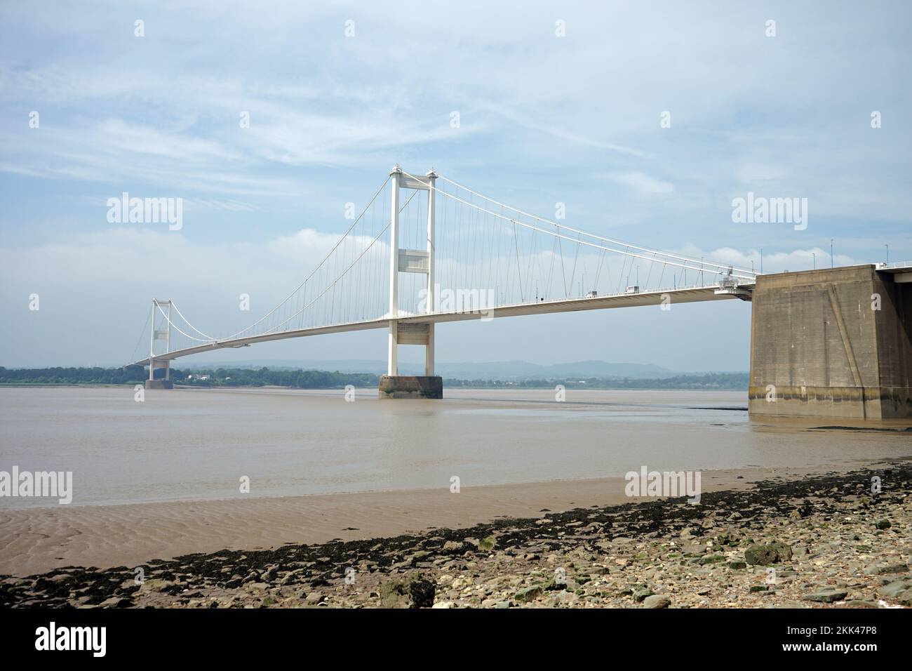 Severn Bridge from the shoreline Stock Photo - Alamy