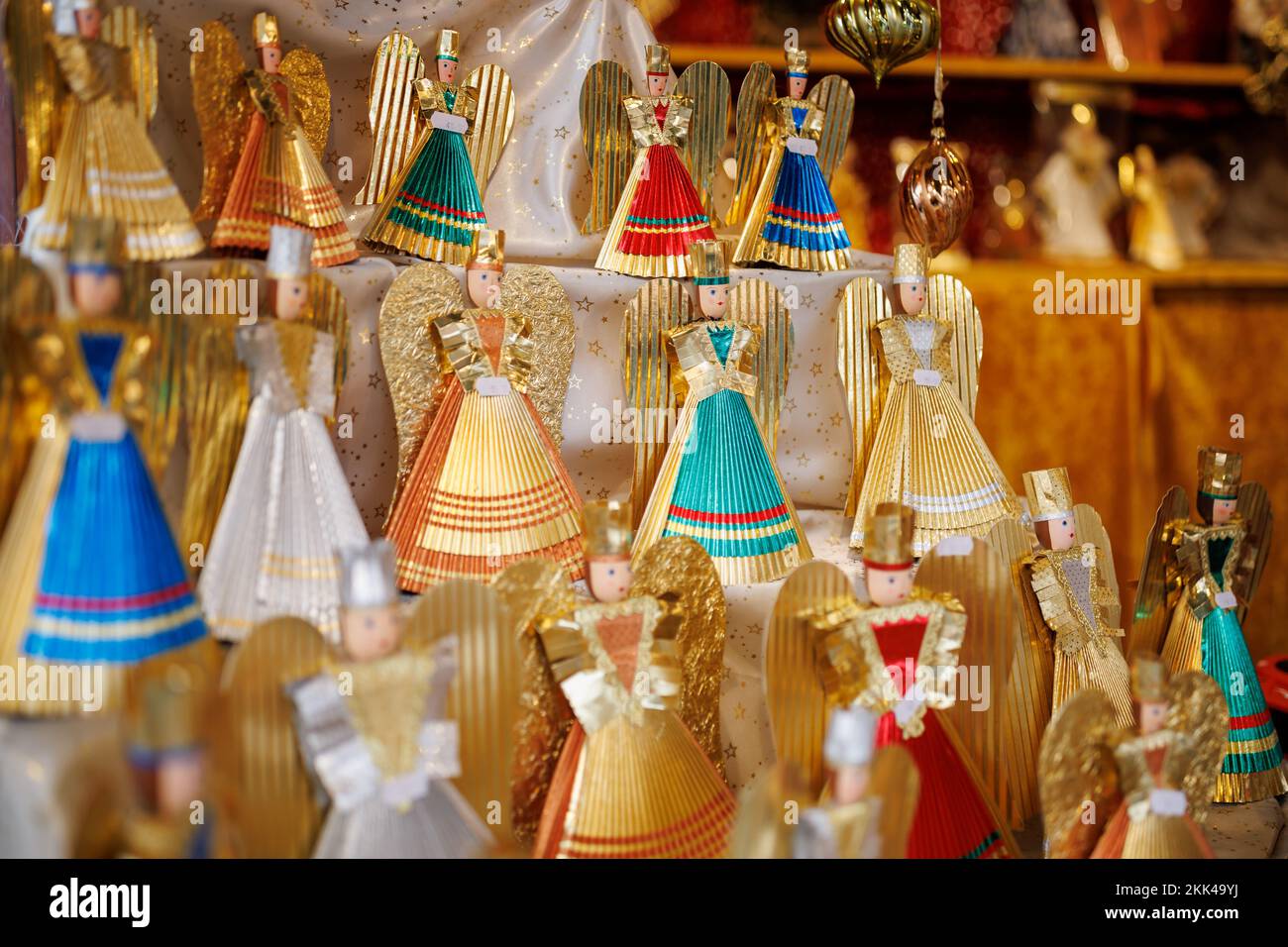 Nuremberg, Germany. 25th Nov, 2022. Rauschgolden angels are on display ...