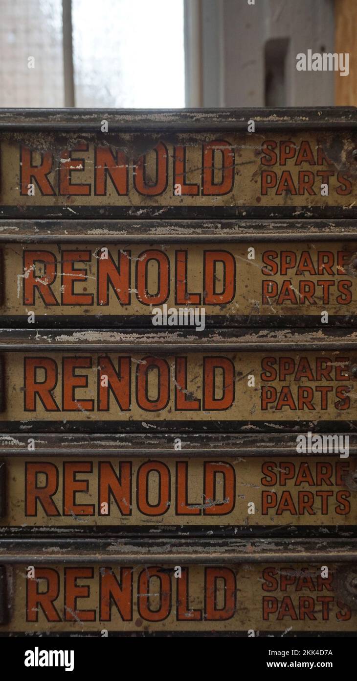 A modest set of well engineered steel drawers about A4 size, made to ...