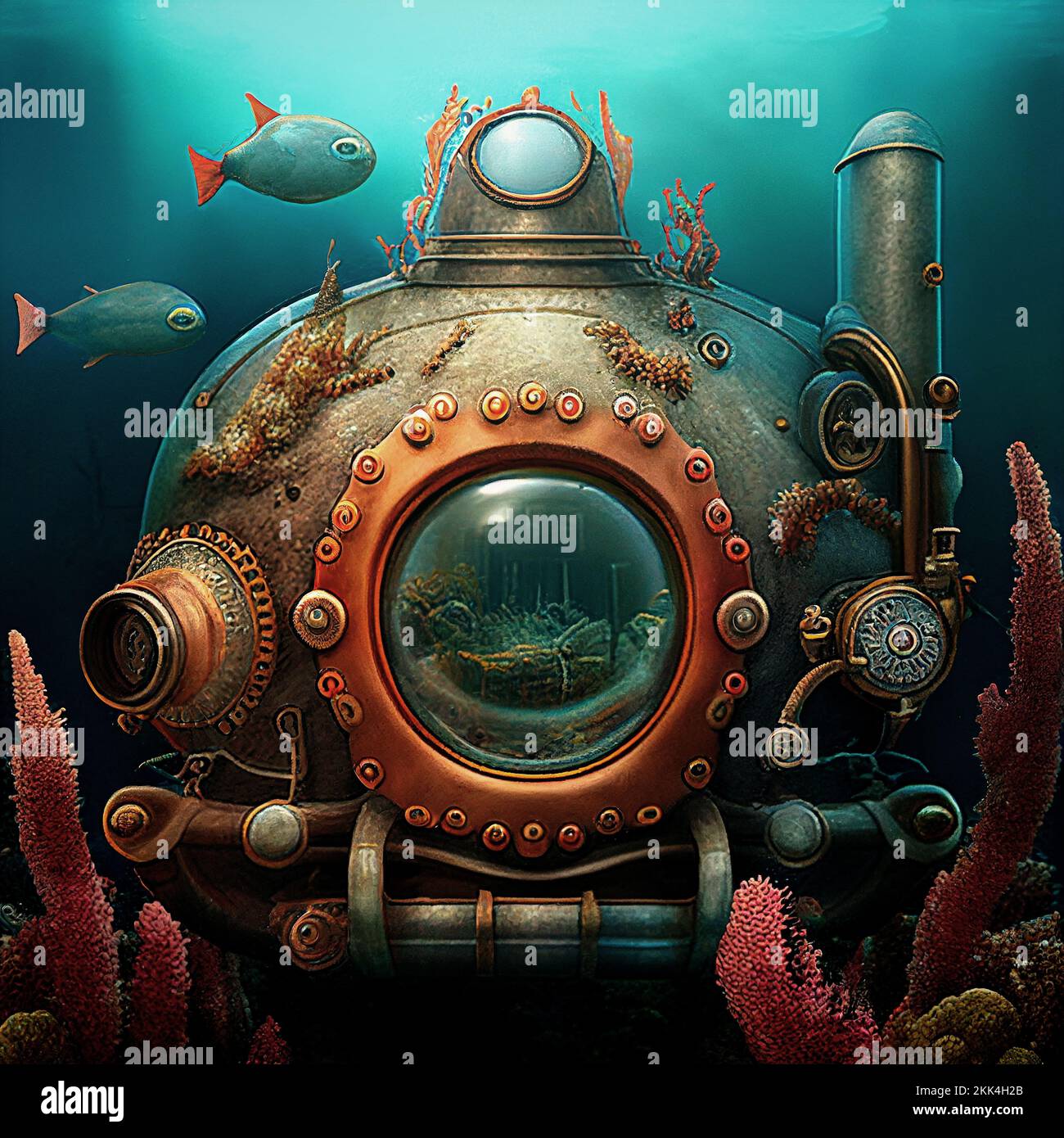 Vintage steam ship fantasy hi-res stock photography and images - Alamy