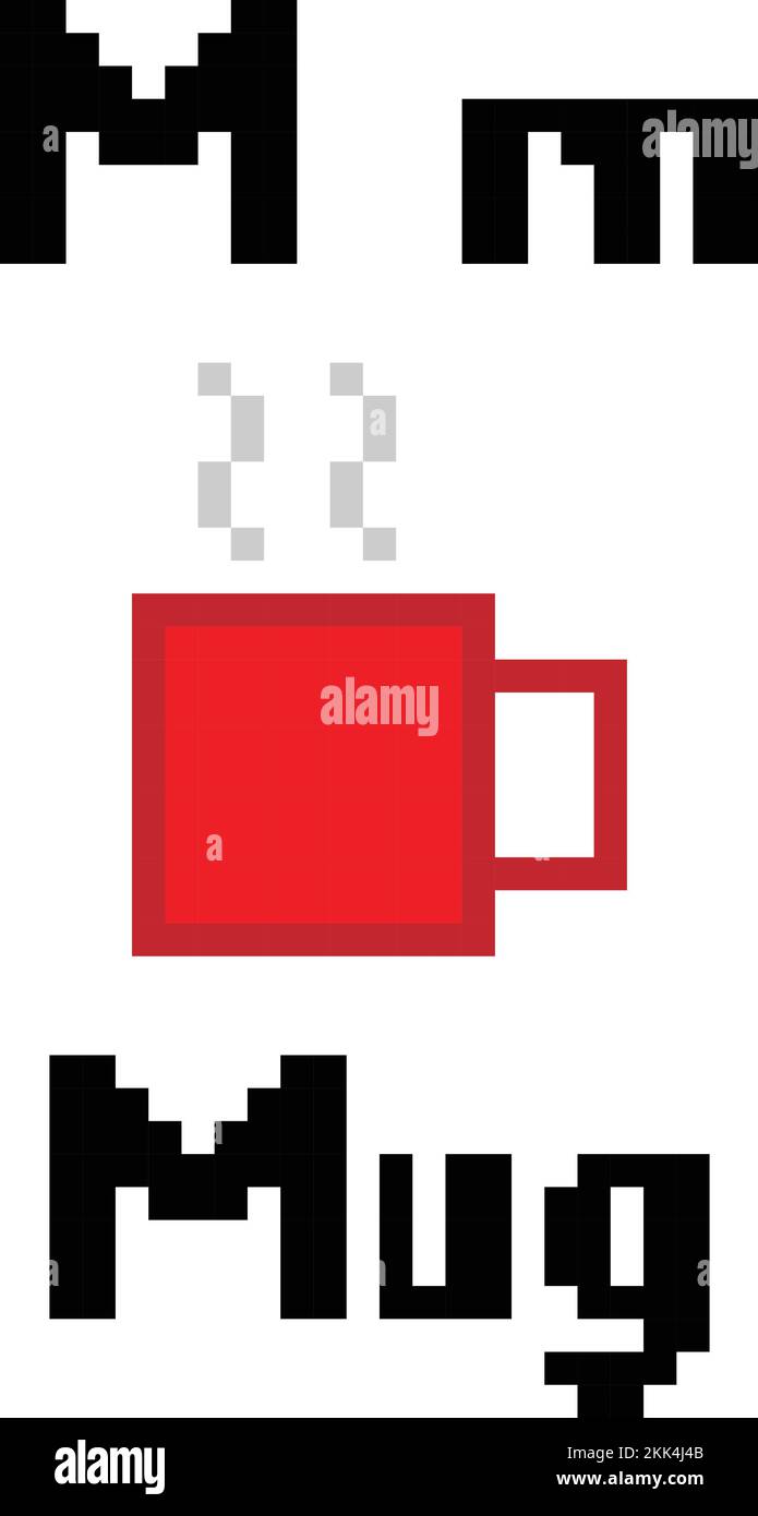 Pixel font m hi-res stock photography and images - Alamy