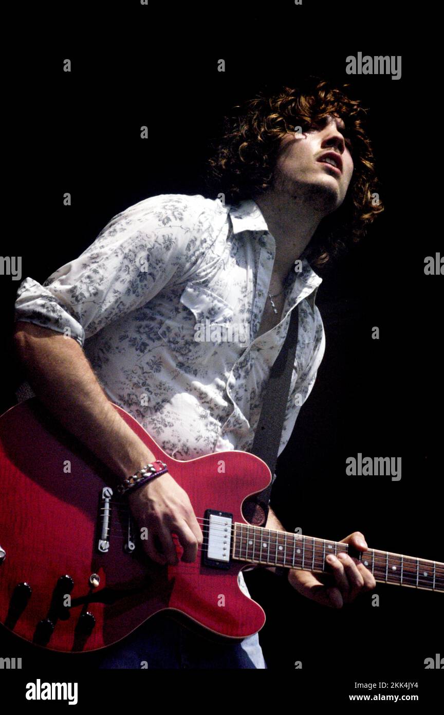 Guitarist Luke Potashnick from ROOSTER at Red Dragon Party In The Park ...