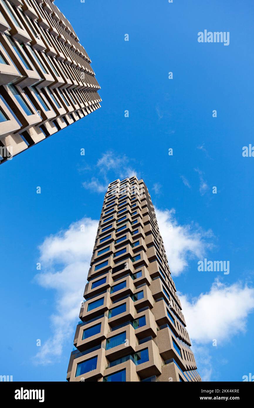 Stockholm, Sweden - October 12, 2022: two modern high-rise buildings ...
