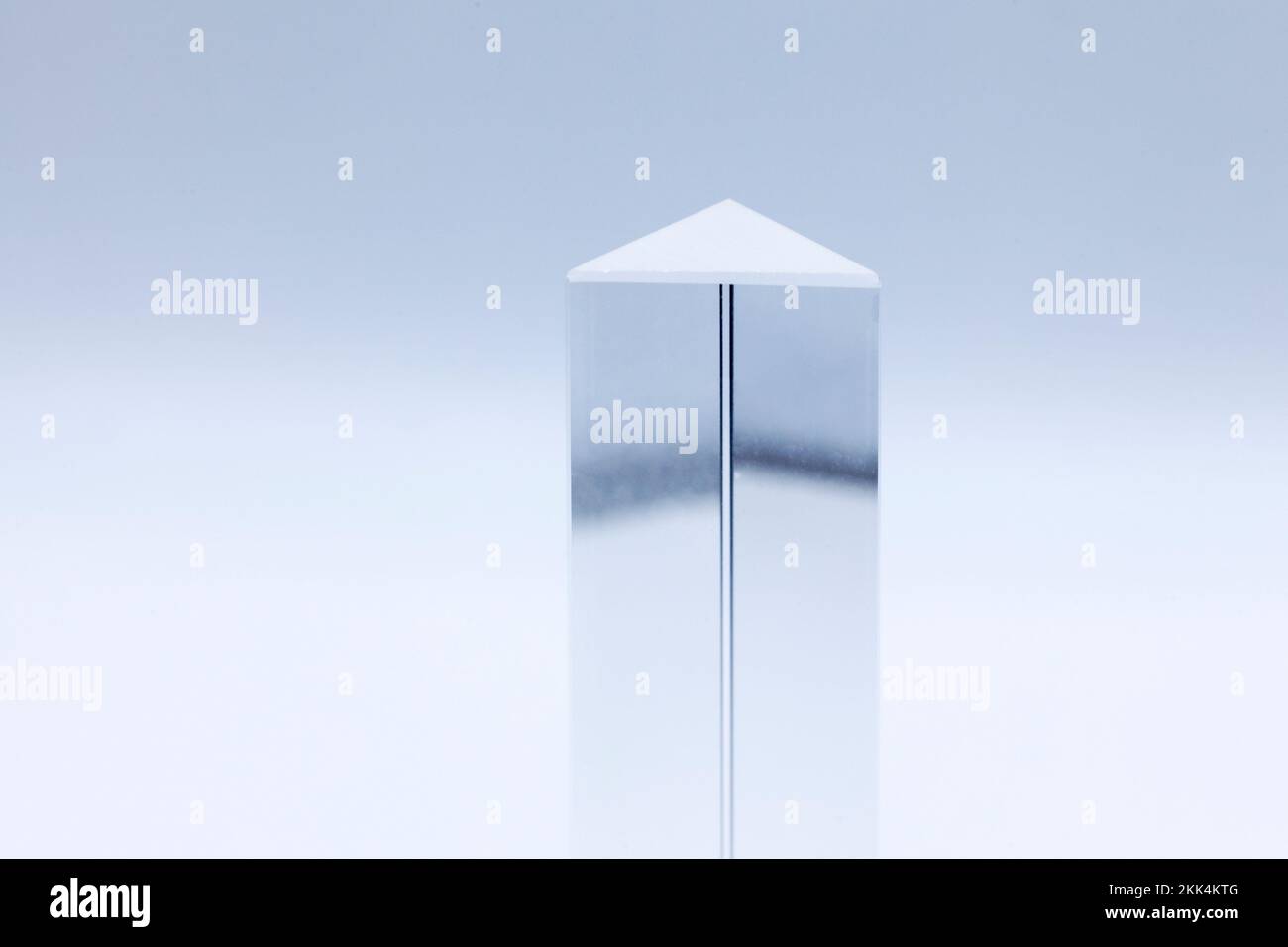 prism in white and blue light Stock Photo - Alamy