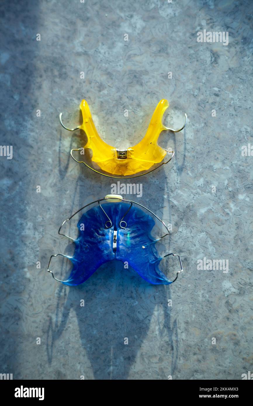 Dental plates for bite correction and dental treatment. Removable ...