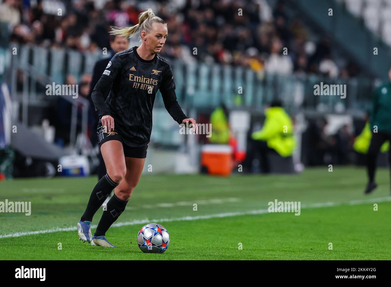 Stina Blackstenius of Arsenal Women FC in action during UEFA Women's ...
