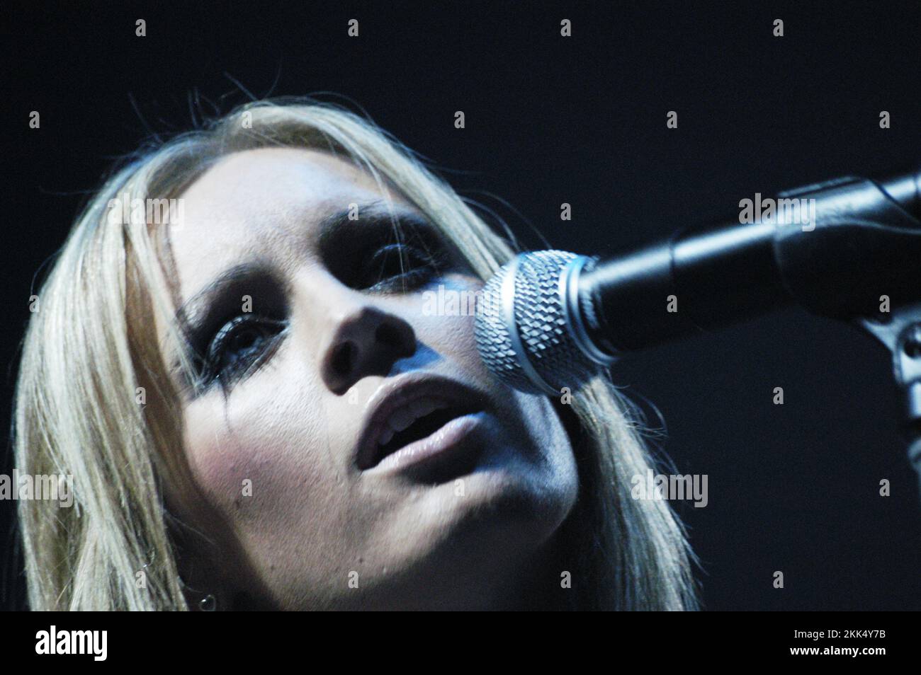 Singer and guitarist JILL JACKSON from the band SPEEDWAY at Cardiff ...