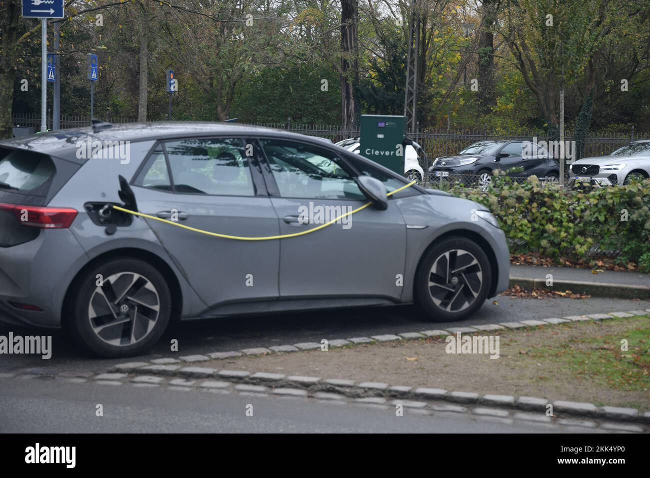 Copenahgen /Denmark/25 .November 2022/Electric auto echare at clever ...
