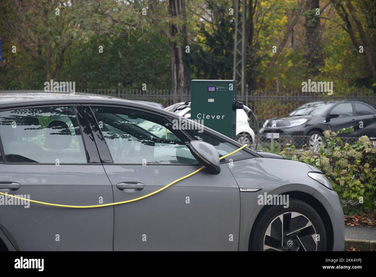 Copenahgen /Denmark/25 .November 2022/Electric auto echare at CLEVER ...