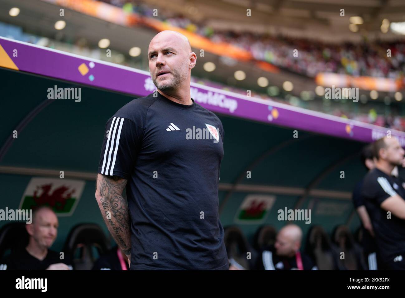 Al Rayyan, Qatar. 25th Nov, 2022. Rob Page head coach (WAL) Football/Soccer : FIFA World Cup ...