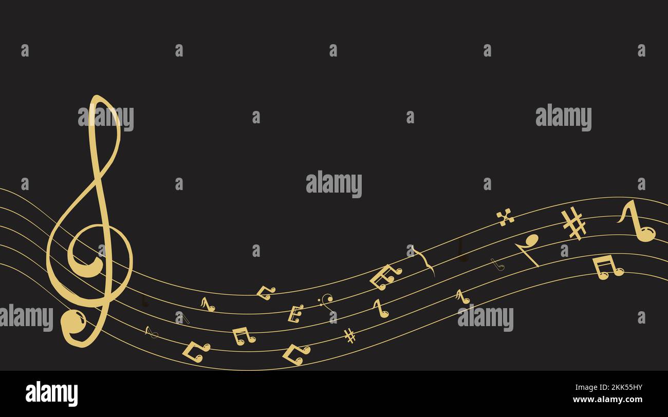 music scale logo design. music note sign or symbol. musical scale icons ...