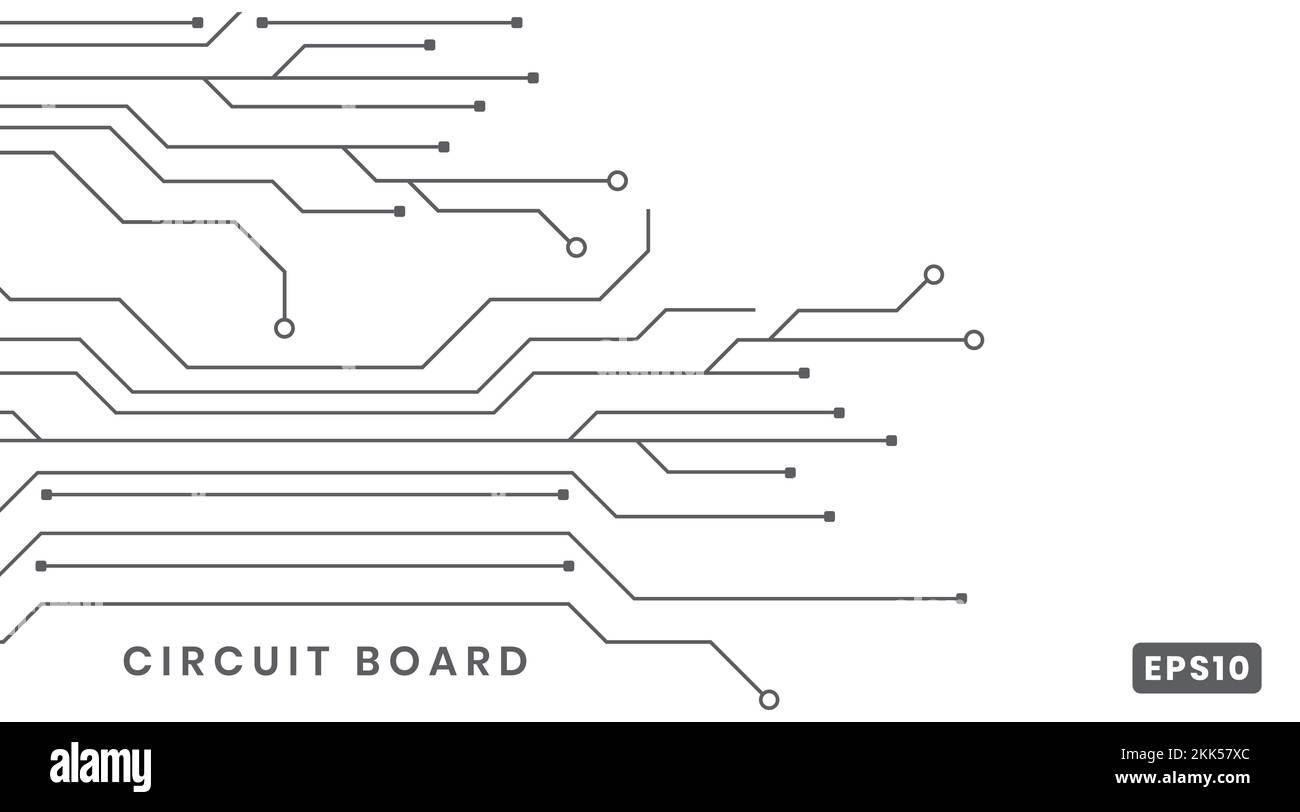 circuit board technology background. future electronics tech concept. movement. vector ...