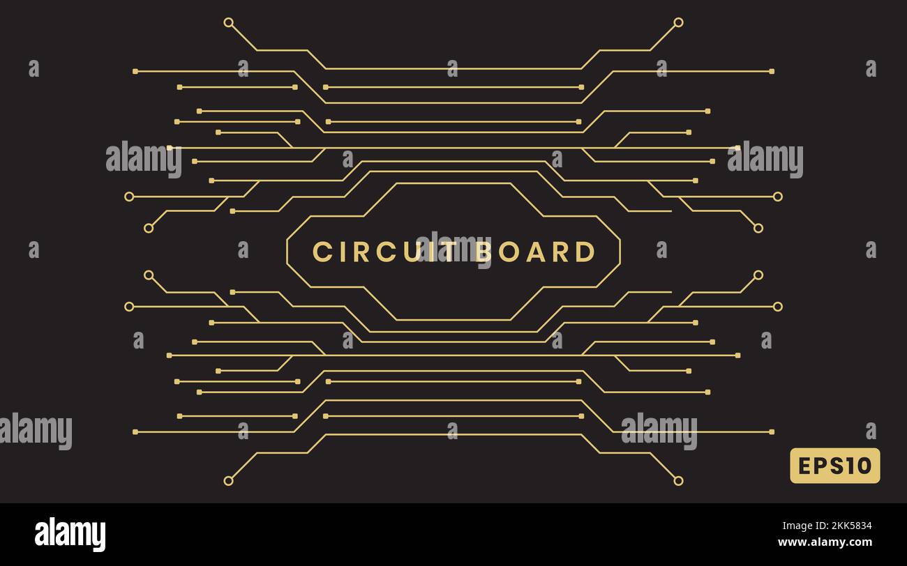 circuit board technology background. future electronics tech concept. movement. vector ...