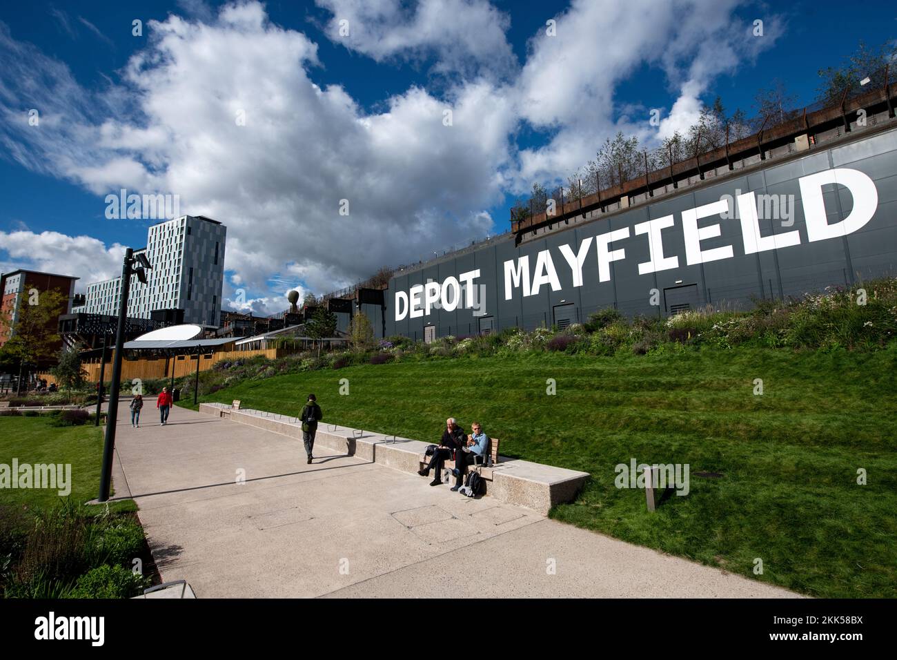 Mayfield Park, Manchester City Centre Stock Photo - Alamy