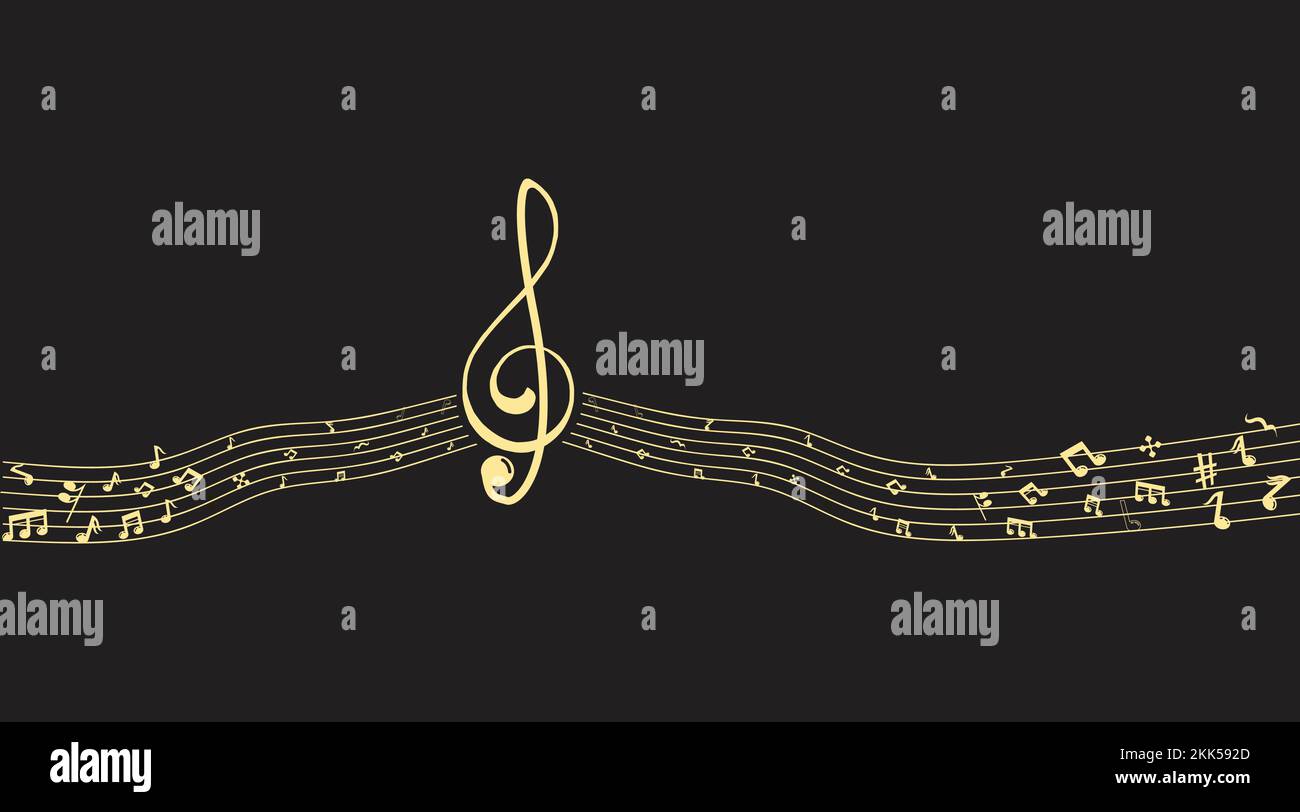 music scale logo design. music note sign or symbol. musical scale icons ...