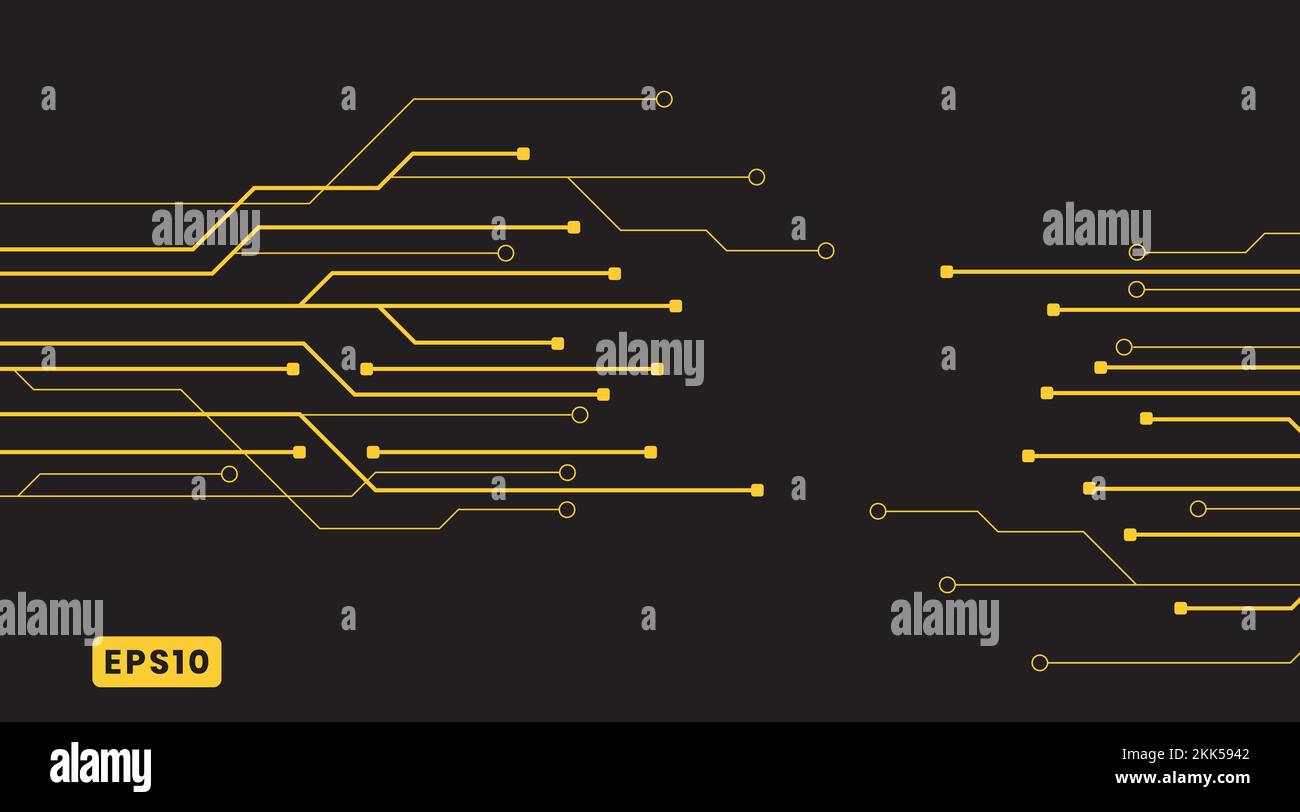 circuit board technology background. future electronics tech concept. movement. vector ...
