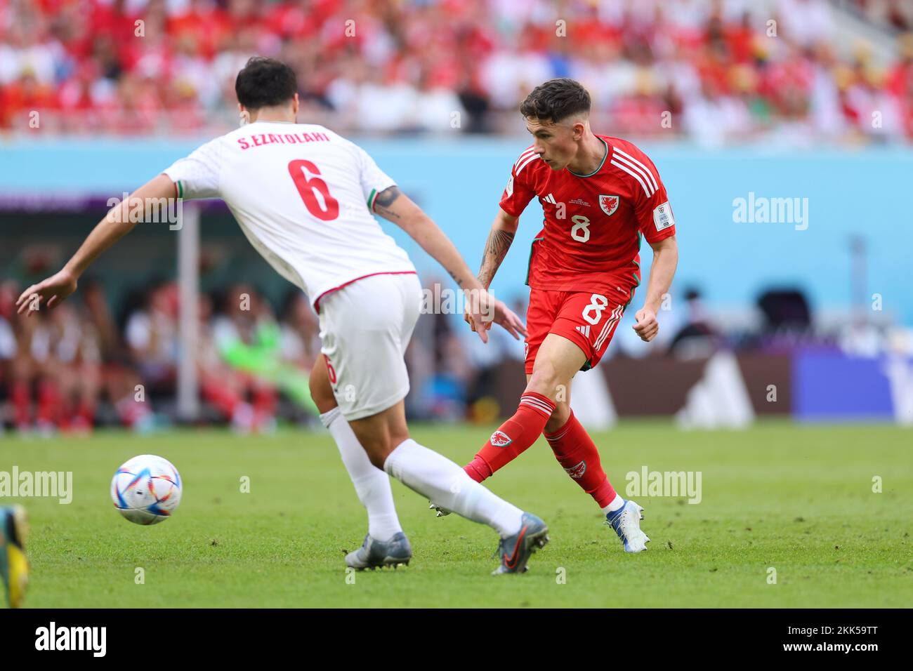 Al Rayyan, Qatar. 25th Nov, 2022. Harry Wilson (WAL) Football/Soccer ...