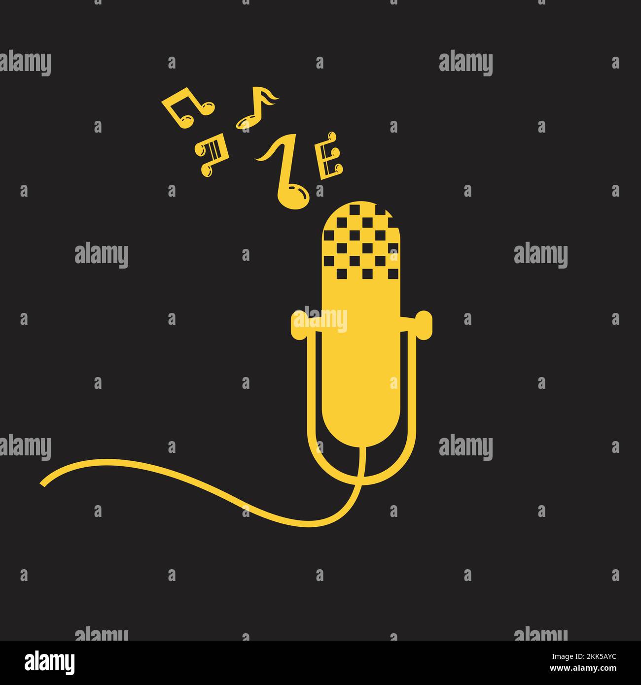 music scale logo design. music note sign or symbol. musical scale icons ...