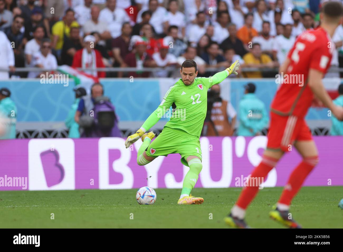 Al Rayyan, Qatar. 25th Nov, 2022. Payam Niazmand (IRI) Football/Soccer ...