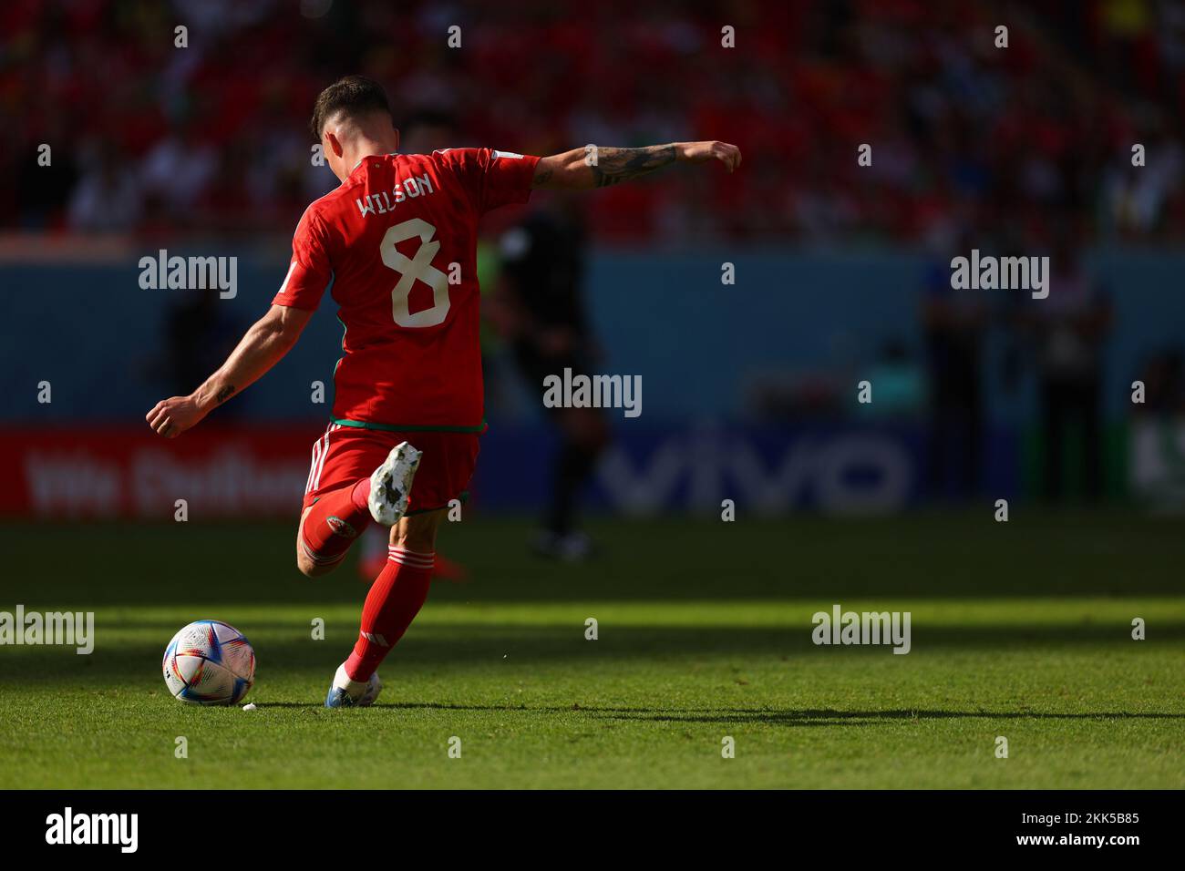 Al Rayyan, Qatar. 25th Nov, 2022. Harry Wilson (WAL) Football/Soccer ...