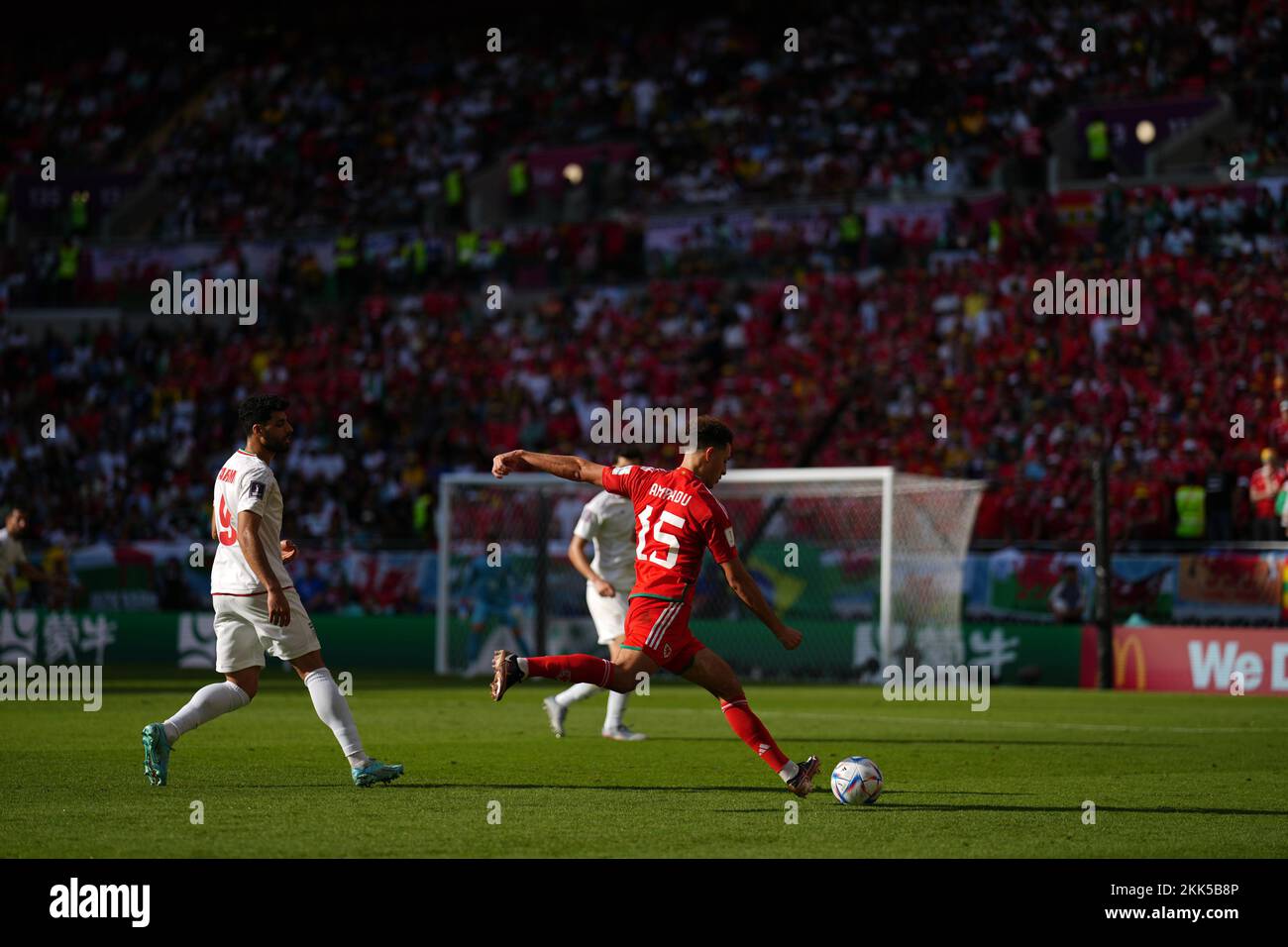 Al Rayyan, Qatar. 25th Nov, 2022. Ethan Ampadu (WAL) Football/Soccer ...