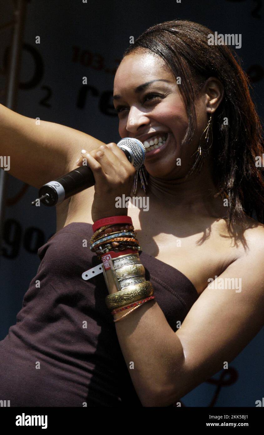 Singer Keisha White at Red Dragon Party In The Park in Cardiff, Wales ...