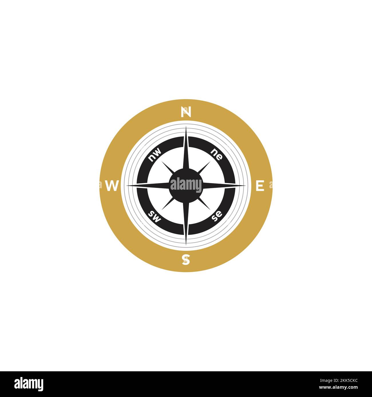 Compass logo design. pointer north, south, east, west, compass symbol ...