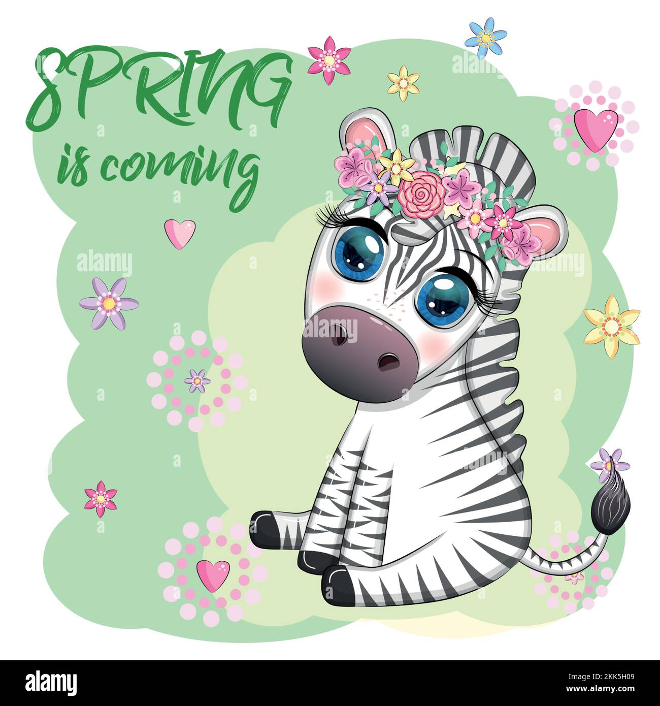 Vintage little girl bouquet flowers Stock Vector Images - Alamy