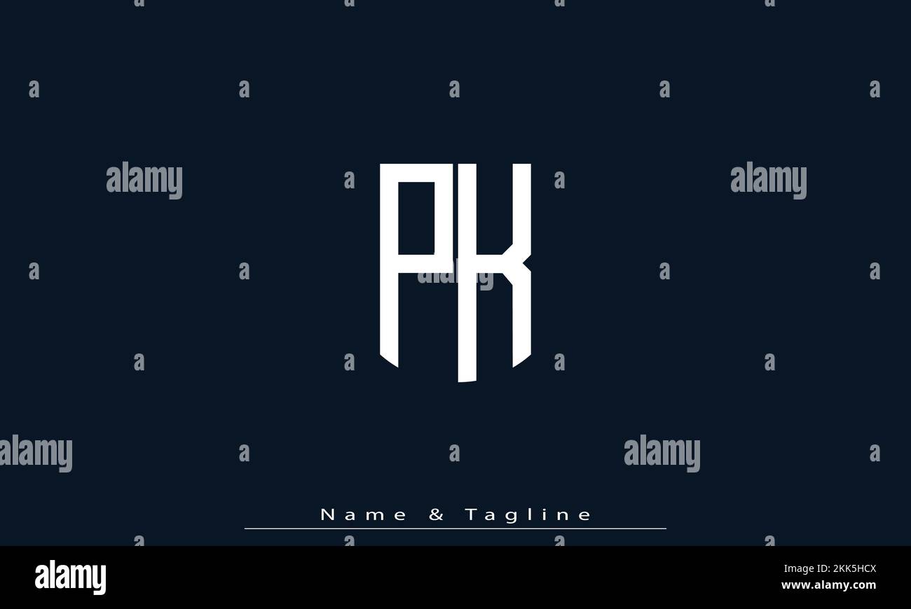 Alphabet letters Initials Monogram logo PK , KP Stock Vector Image & Art - Alamy