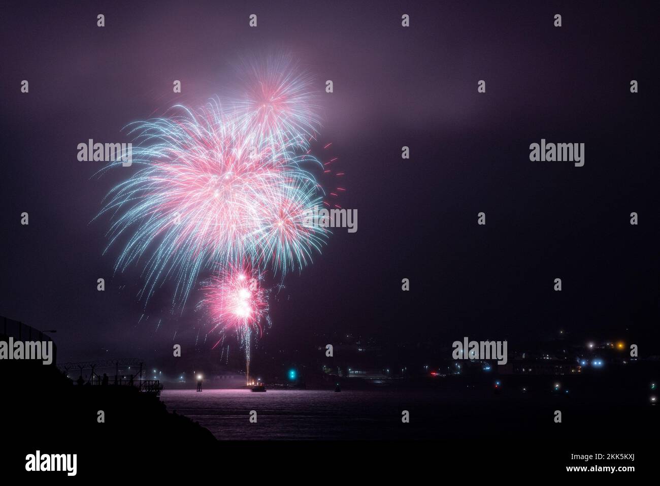 The British Fireworks Championships in Plymouth, Devon Stock Photo - Alamy