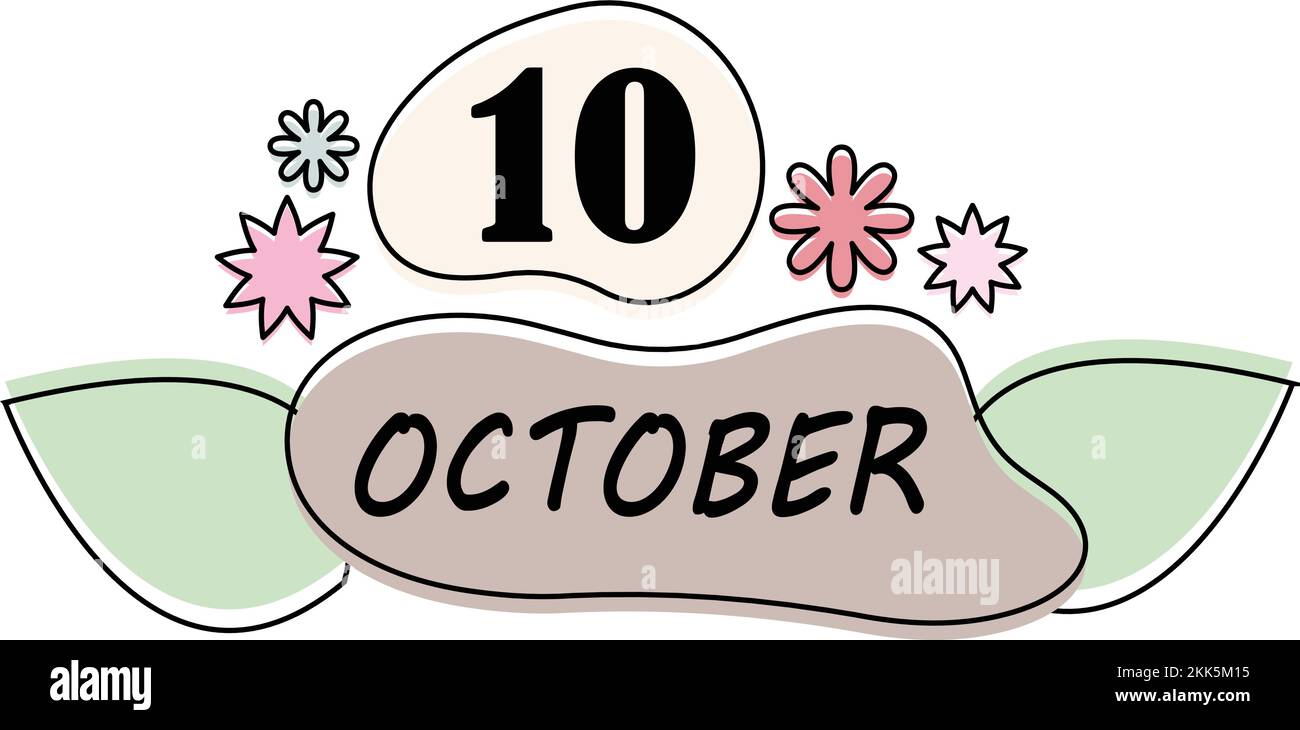 10 october calendar icon simple hi-res stock photography and images - Alamy