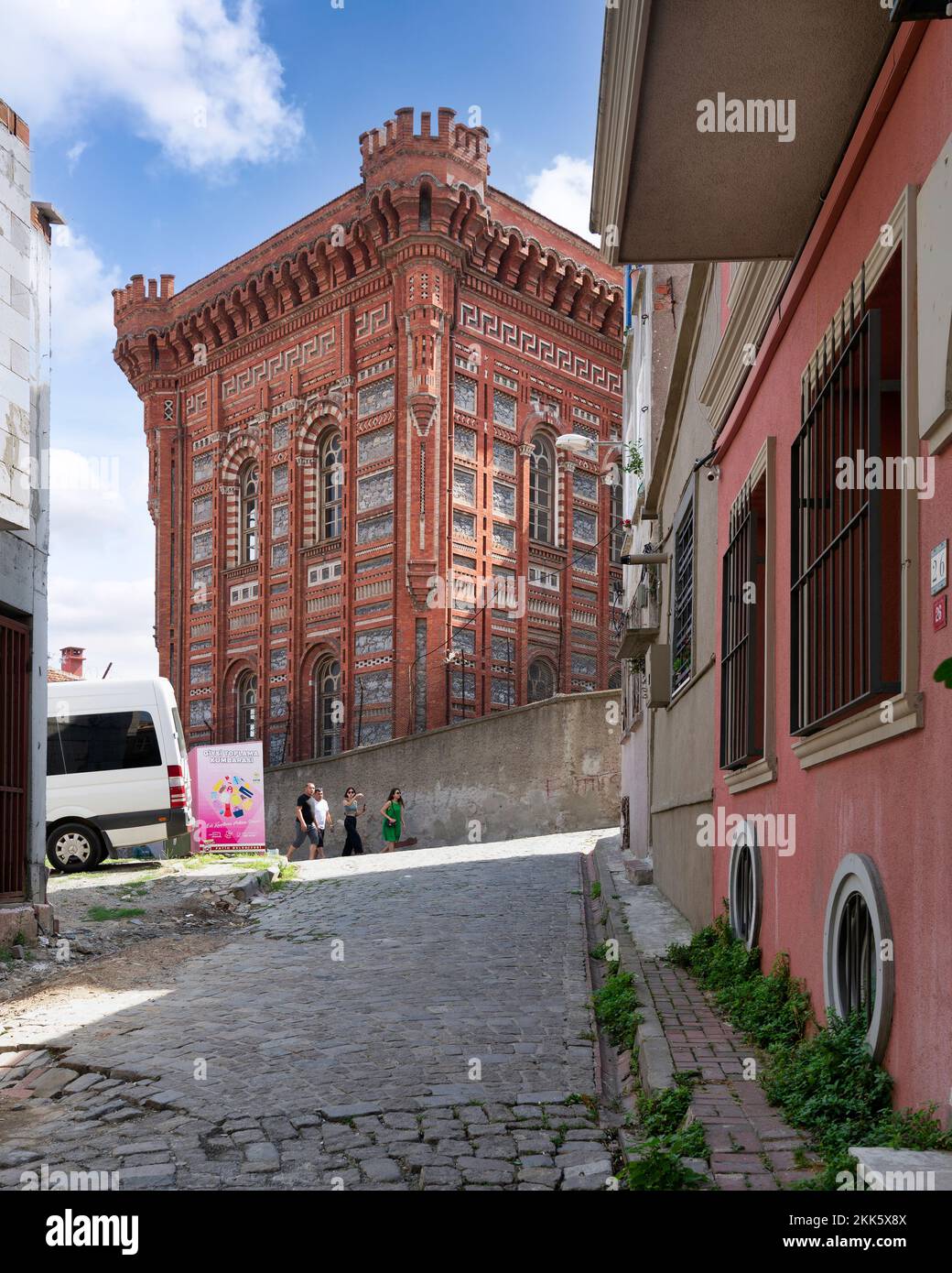 Istanbul, Turkey - August 28, 2022: Angled side view of the Phanar ...