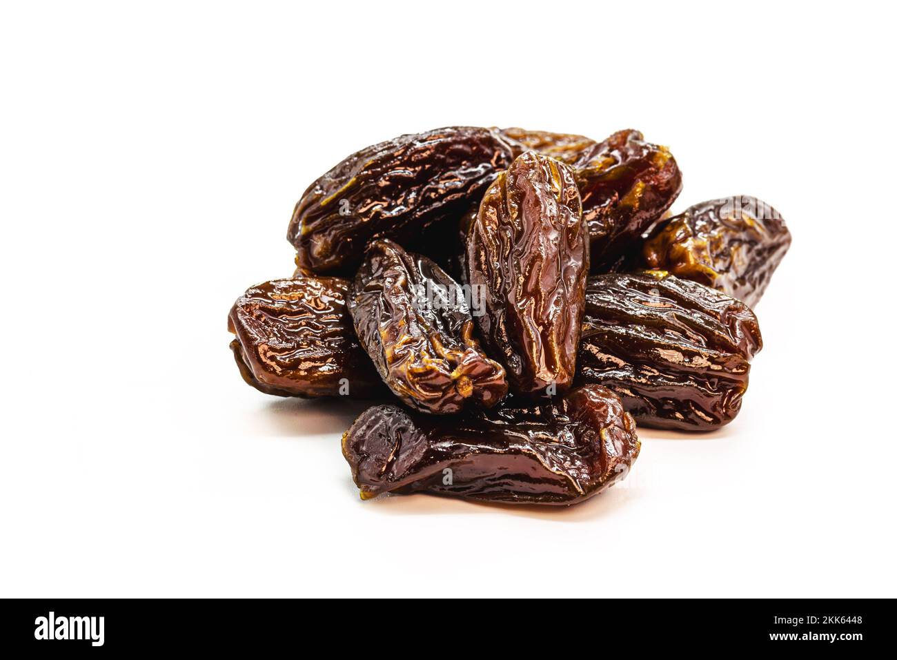 Brazilian prunes pile , isolated white background, christmas candy ...