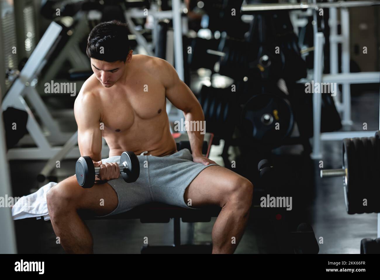 Asian guy workout hi-res stock photography and images - Alamy
