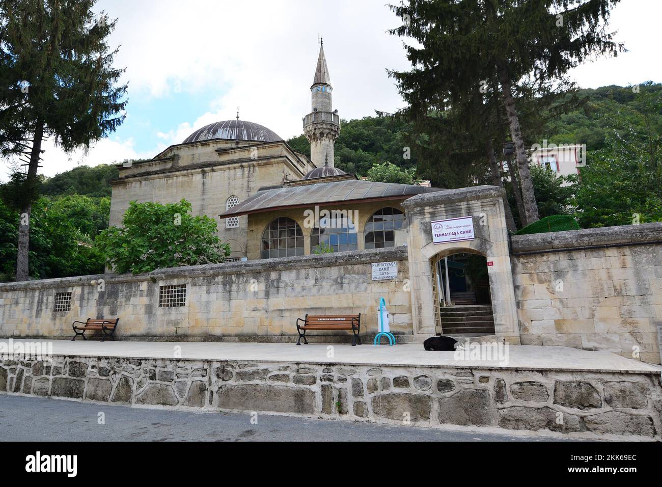 Located in Catalca, Turkey, the Ferhat Pasha Mosque was built in the ...
