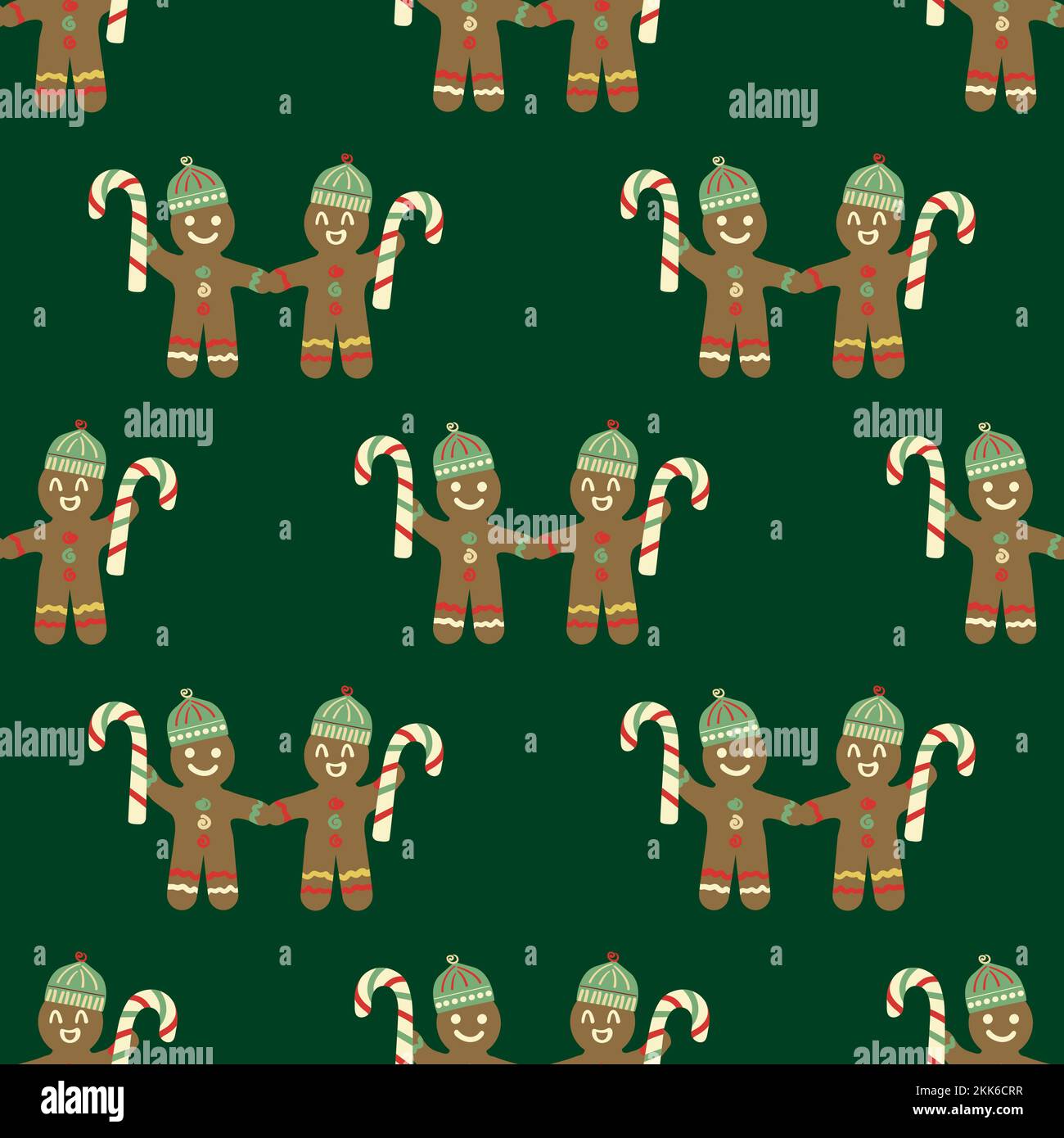 Gingerbread men holding hands Stock Vector Images - Alamy