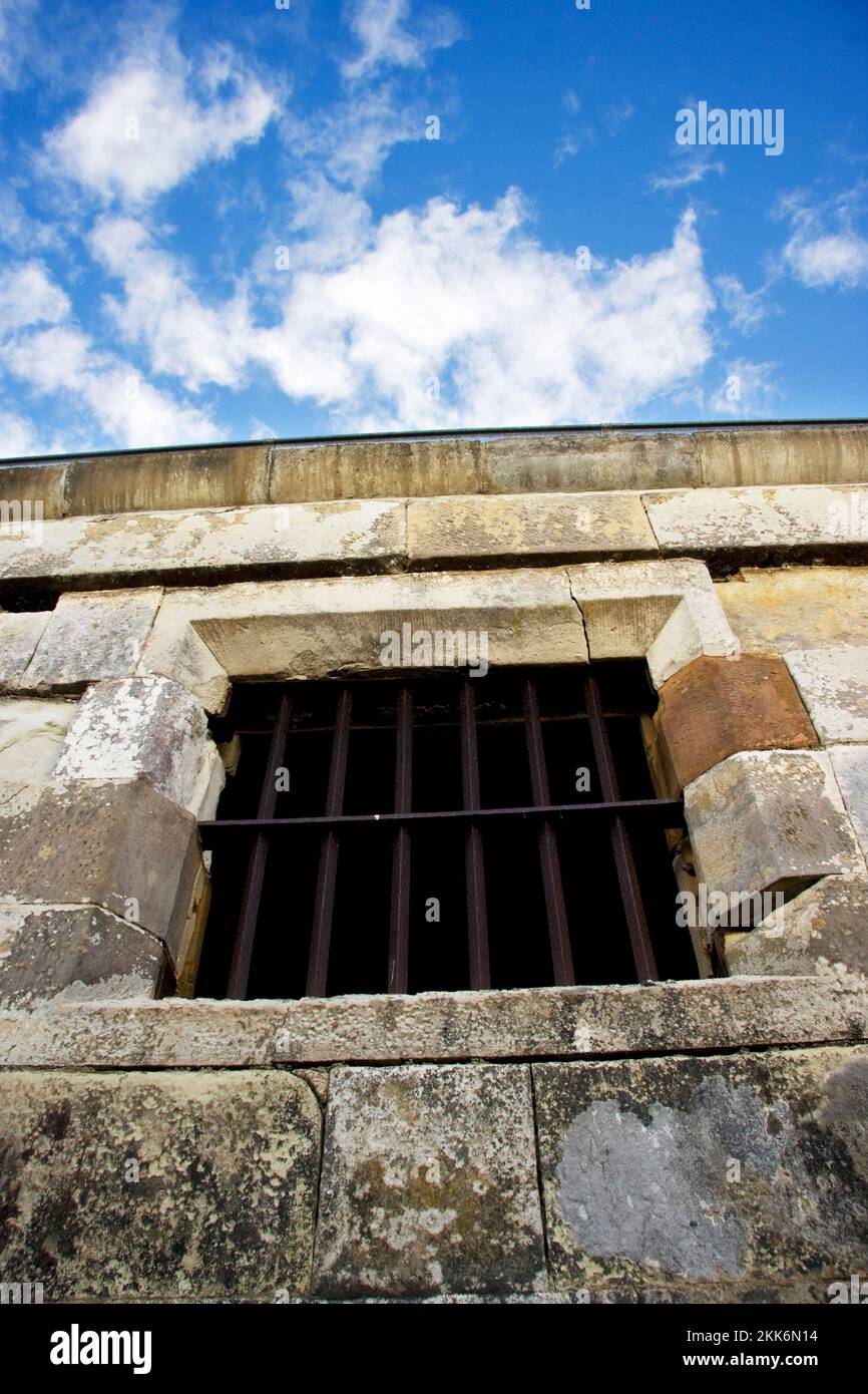 Convict Cell Window Meets The Open Air Of Freedom Stock Photo - Alamy