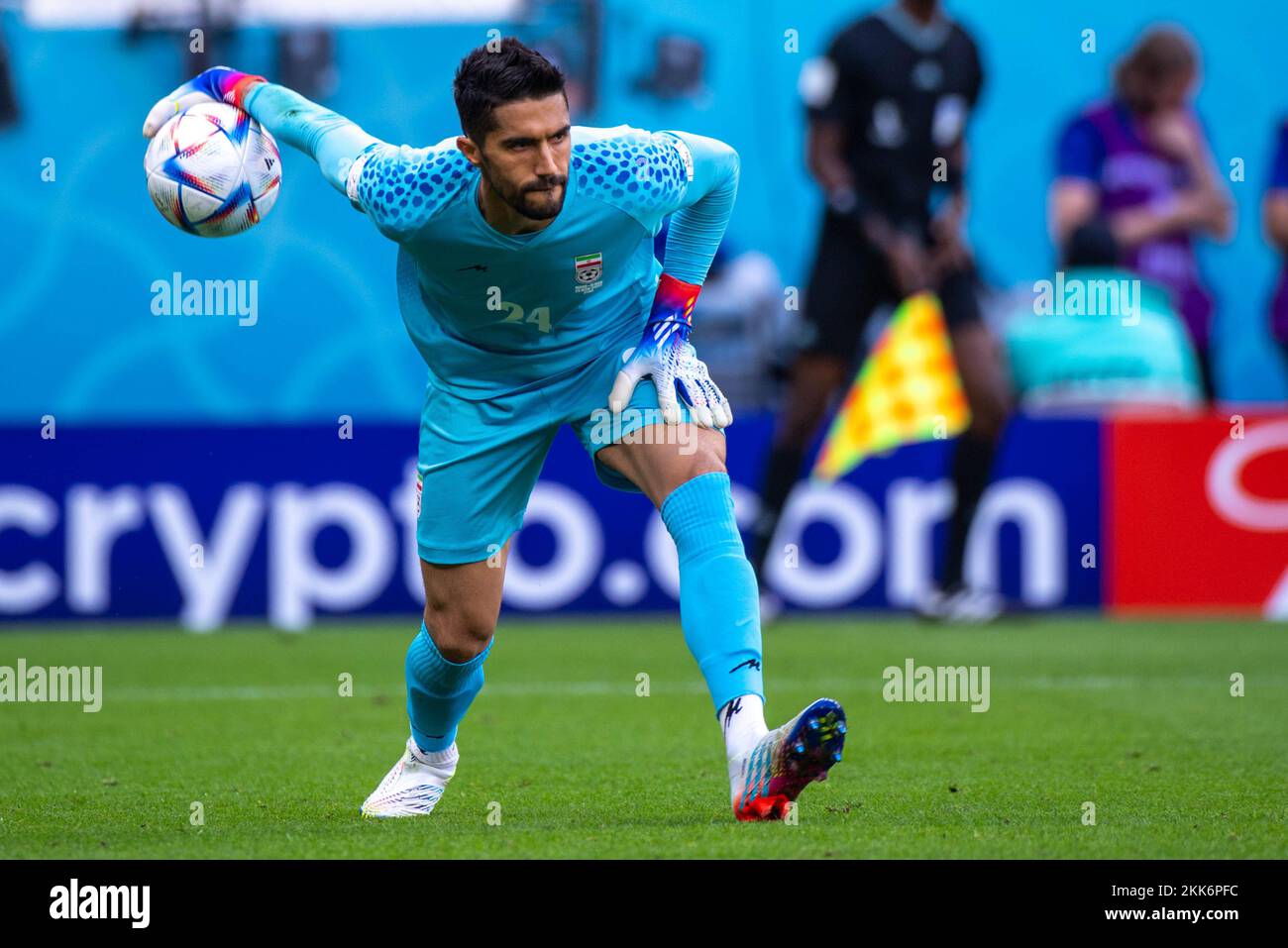Qatar. 25th Nov, 2022. Hossein HOSSEINI of Iran during the FIFA World ...