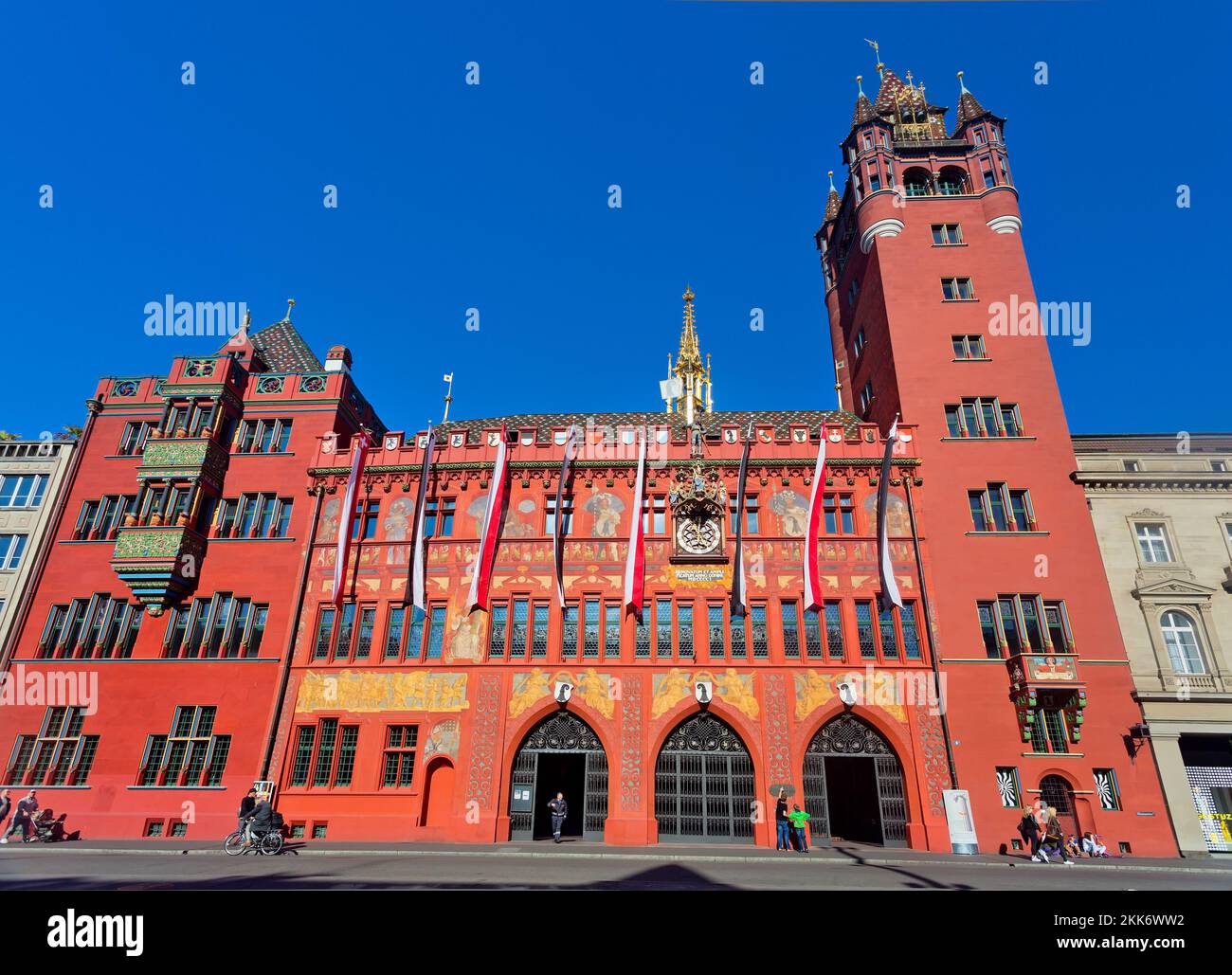 Painting of red city hall hi-res stock photography and images - Alamy