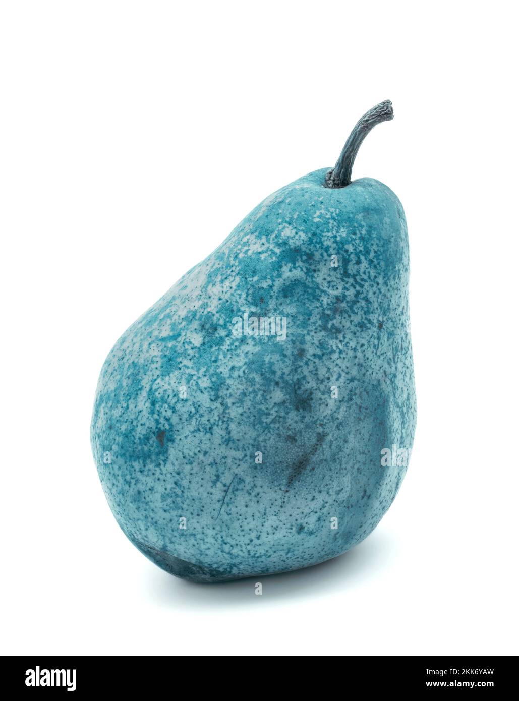 blue pear (Pyrus communis) isolated on the white background Stock Photo ...
