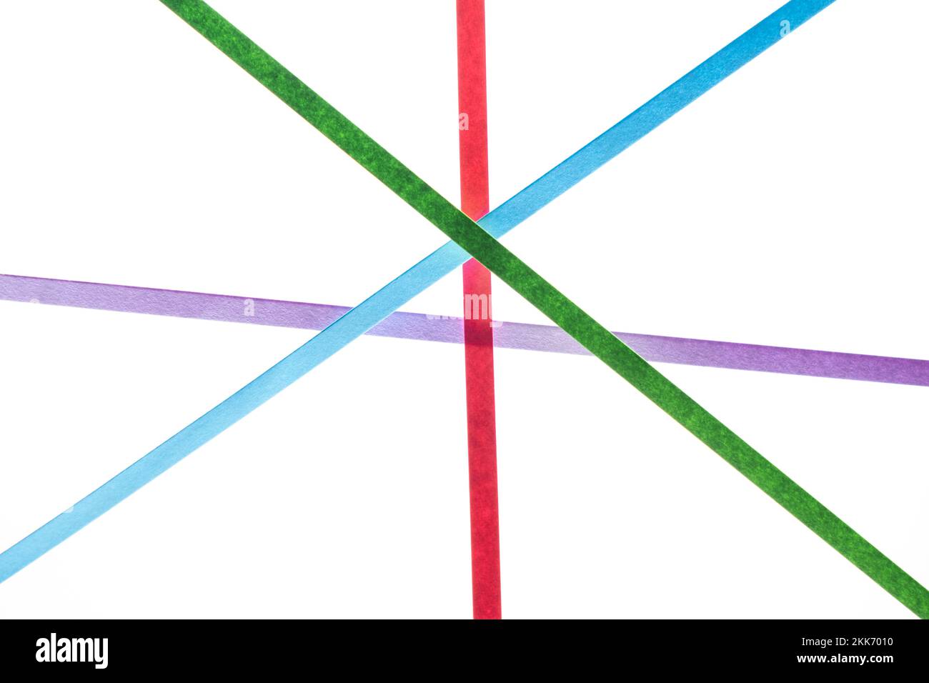 colored paper lines intersecting Stock Photo - Alamy
